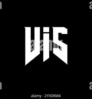 VIS letter logo design for technology company. VIS logo design black ...