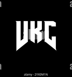 VKC letter logo design for technology company. VKC logo design black ...