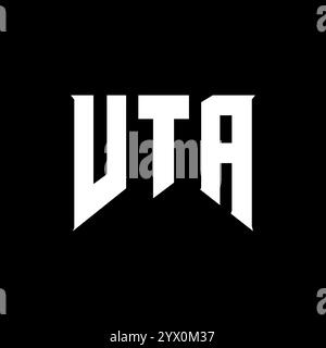 VTA letter logo design for technology company. VTA logo design black ...