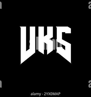 VKS letter logo design for technology company. VKS logo design black ...