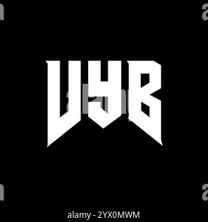 VYB letter logo design for technology company. VYB logo design black ...