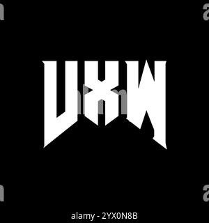 VXW letter logo design for technology company. VXW logo design black ...