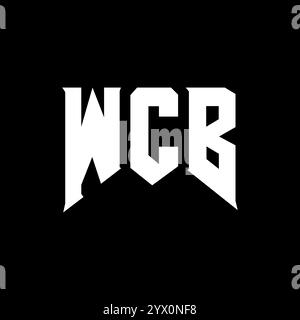 WCB letter logo design for technology company. WCB logo design black ...