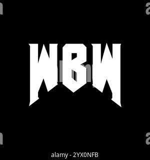 WBW letter logo design for technology company. WBW logo design black ...