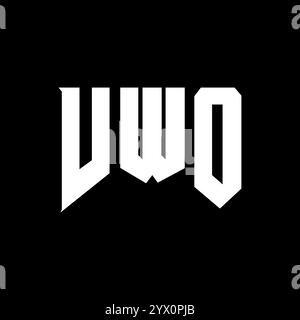 VWO letter logo design for technology company. VWO logo design black ...