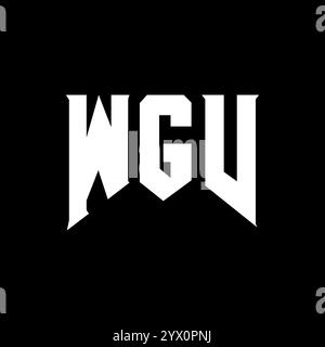 WGV letter logo design for technology company. WGV logo design black ...