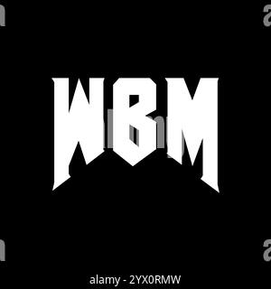 WBM letter logo design for technology company. WBM logo design black ...