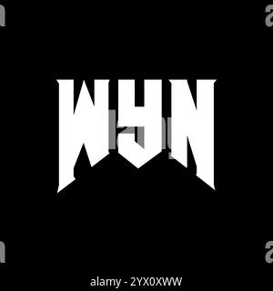 WYN letter logo design for technology company. WYN logo design black ...