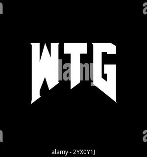 WTG letter logo design for technology company. WTG logo design black ...