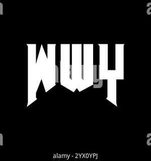 WWY letter logo design for technology company. WWY logo design black ...