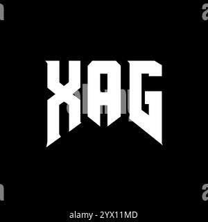 XAG letter logo design for technology company. XAG logo design black ...