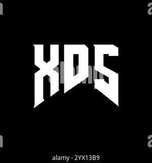 XDS letter logo design for technology company. XDS logo design black ...