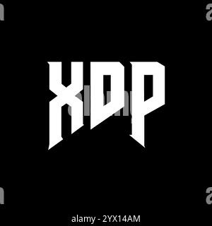 XDP letter logo design for technology company. XDP logo design black ...