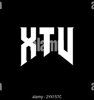 XTV letter logo design for technology company. XTV logo design black ...