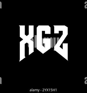 XGZ letter logo design for technology company. XGZ logo design black ...