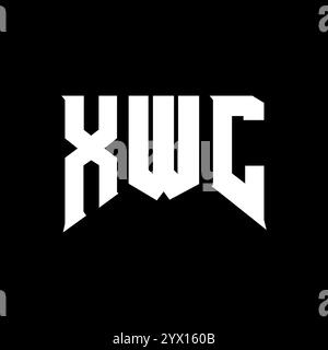 XWC letter logo design for technology company. XWC logo design black ...