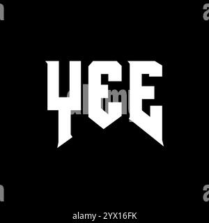 YEE letter logo design for technology company. YEE logo design black ...