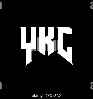 YKC letter logo design for technology company. YKC logo design black ...