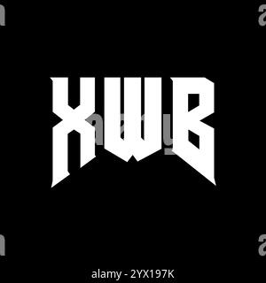 XWB letter logo design for technology company. XWB logo design black ...