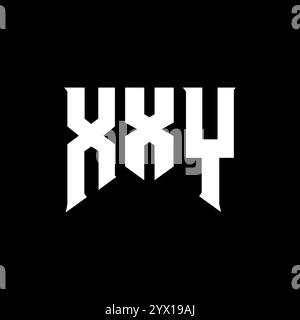 XXY letter logo design for technology company. XXY logo design black ...