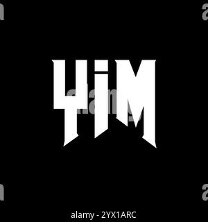 YIM letter logo design for technology company. YIM logo design black ...