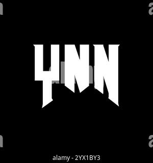 YNN letter logo design for technology company. YNN logo design black ...