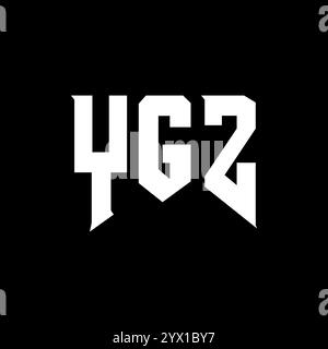 YGZ letter logo design for technology company. YGZ logo design black ...