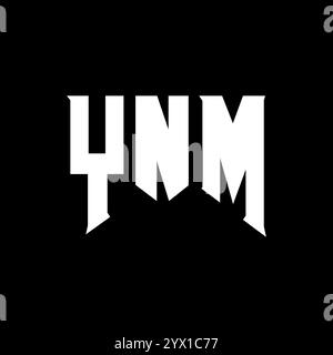YNM letter logo design for technology company. YNM logo design black ...