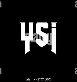 YSI letter logo design for technology company. YSI logo design black ...