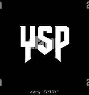 YSP letter logo design for technology company. YSP logo design black ...