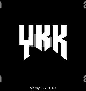 YKK letter logo design for technology company. YKK logo design black ...