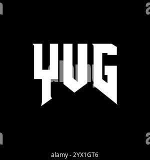 YUG letter logo design for technology company. YUG logo design black ...
