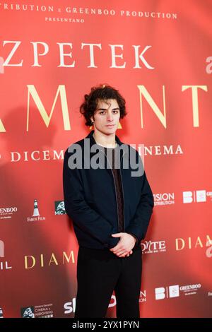 ROME, ITALY - DECEMBER 12: Damiano Gavino attends "Diamanti" Premiere ...