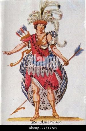 GRAUN, Carl Heinrich - Costume for 'Montezuma' Caption reads: 'Re ...