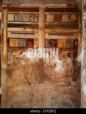 Cubiculum 46 alcove west wall House of the Labyrinth Pompeii (2 Stock ...