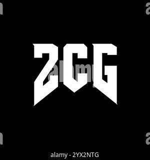ZCG letter logo design for technology company. ZCG logo design black ...