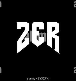 ZER letter logo design for technology company. ZER logo design black ...