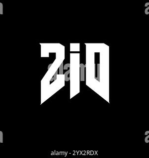 ZID letter logo design for technology company. ZID logo design black ...
