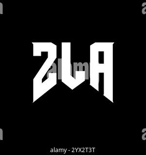 ZLA letter logo design for technology company. ZLA logo design black ...