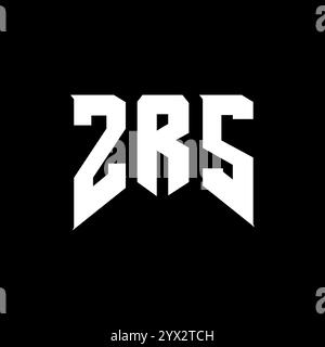 ZRS letter logo design for technology company. ZRS logo design black ...