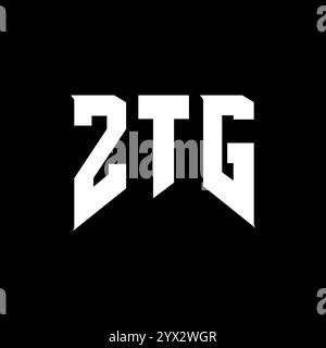 ZTG letter logo design for technology company. ZTG logo design black ...