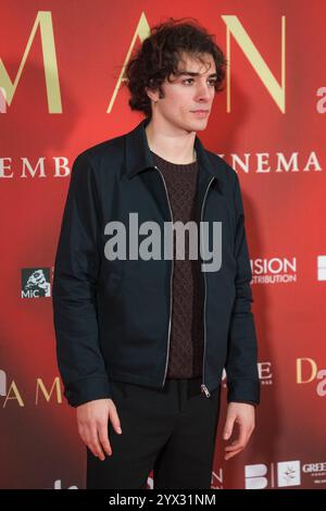 ROME, ITALY - DECEMBER 12: Damiano Gavino attends "Diamanti" Premiere ...
