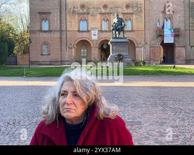 Busseto, Parma, Italy - November 23rd 2024 Panoramic view of piazza ...
