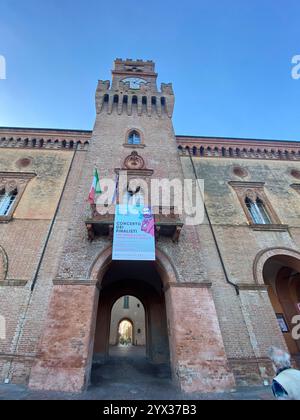 Busseto, Parma, Italy - November 23rd 2024 Panoramic view of piazza ...