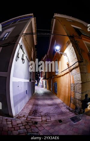 Maria Amada street in the old town of Villajoyosa Stock Photo - Alamy