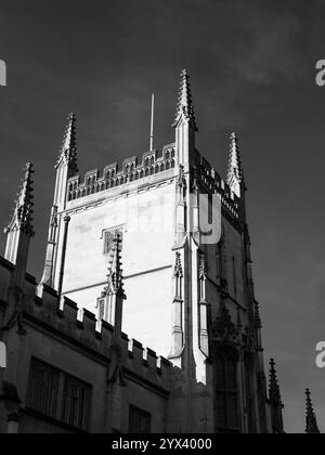 Black and White, view of the Tower of the Pitt Building, University of ...