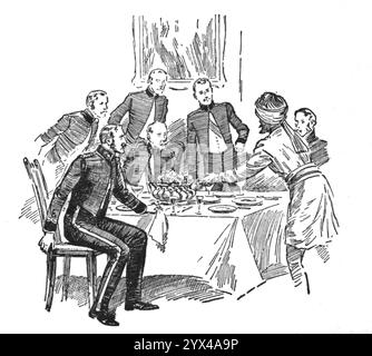 BRITISH OFFICERS MESS IN INDIA about 1860 Stock Photo - Alamy