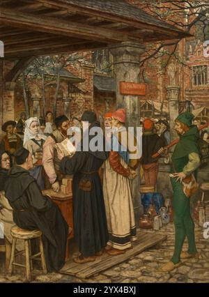 Jan Brito Inventor of Printing in Bruges (1893) by Albrecht De Vriendt ...