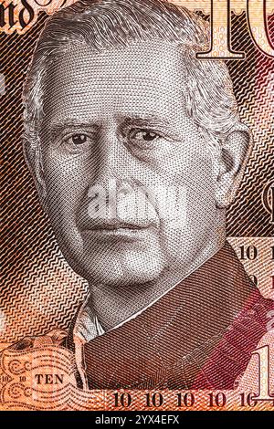 Bank of England £10 banknote featuring Charles Darwin and a £20 ...
