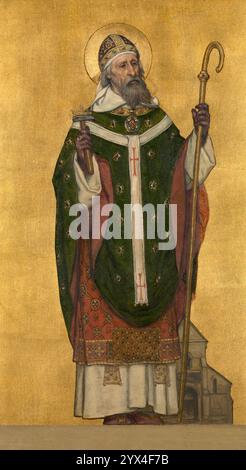 Saint Eloi Bishop of Noyon (1889) by Albrecht De Vriendt Stock Photo ...